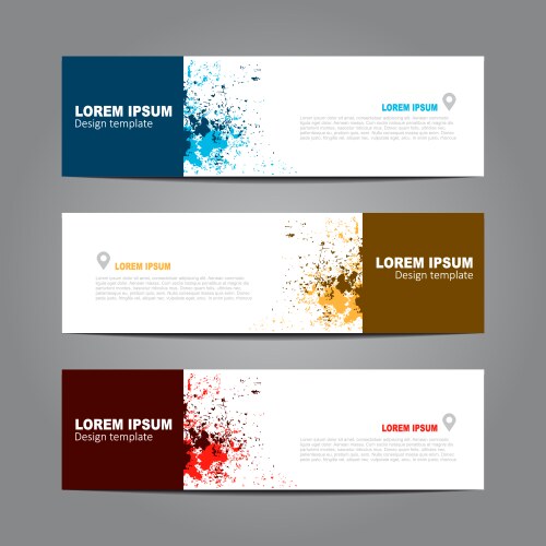 Design horizontal template flyer banner Royalty Free Vector