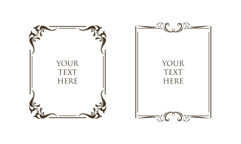 Decorative vintage frames and border Royalty Free Vector