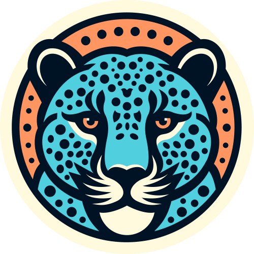Leopard mascot logo Royalty Free Vector Image - VectorStock