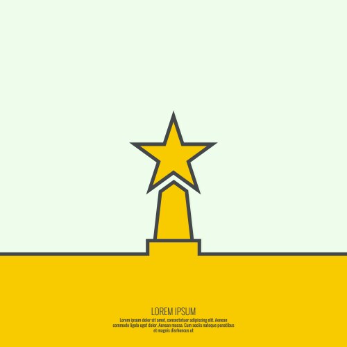 Award certificate with a star design in blue Vector Image