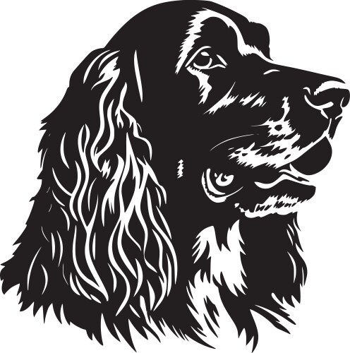 Cocker spaniel - high quality logo ideal Vector Image