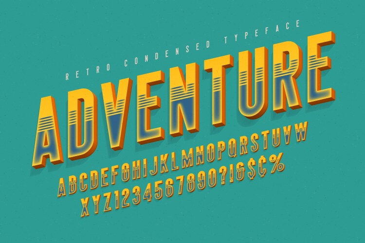 Racing display letters design dynamic alphabet Vector Image