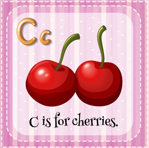 Cherry Flashcard Vector Images (37)