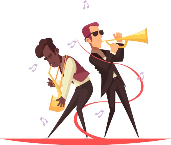 Jazz trumpet Royalty Free Vector Image - VectorStock