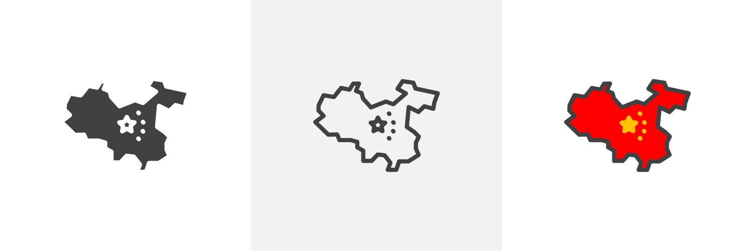 China Contour Map Vector Images (over 2,600)