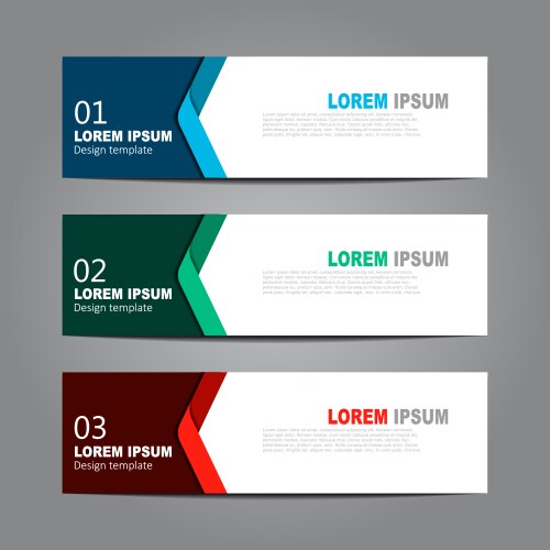 Printabstract horizontal business banner template Vector Image