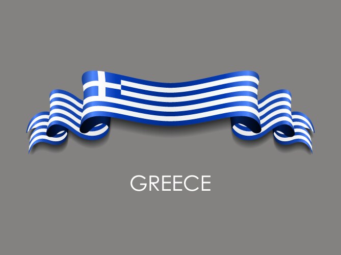 Wavy Greek Flag Pattern Royalty Free Vector Image