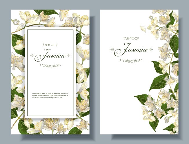 Set of vertical banners with flowers Royalty Free Vector