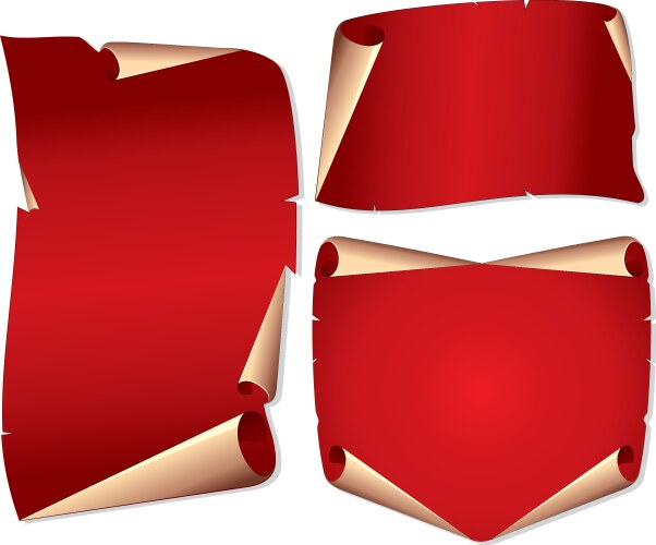 Old script with stamp Royalty Free Vector Image