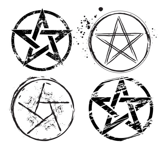 Bright pentagram Royalty Free Vector Image - VectorStock