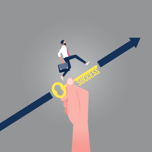 Robot support business team concept Royalty Free Vector