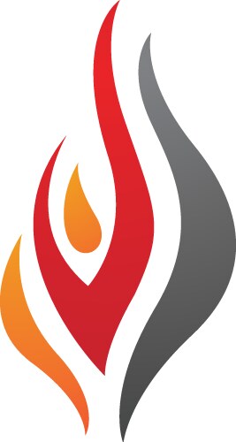 Fire rescue logo base gold with dark blue trim Vector Image