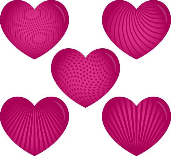 Five Hearts Vector Images (over 2,000)