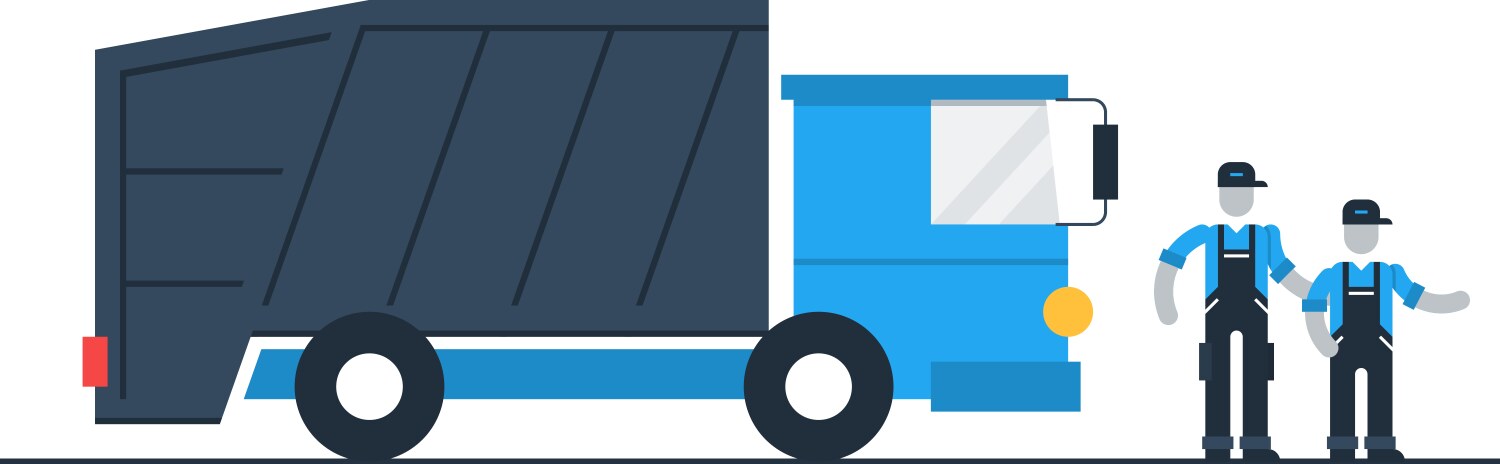 Garbage collector theme image 2 Royalty Free Vector Image