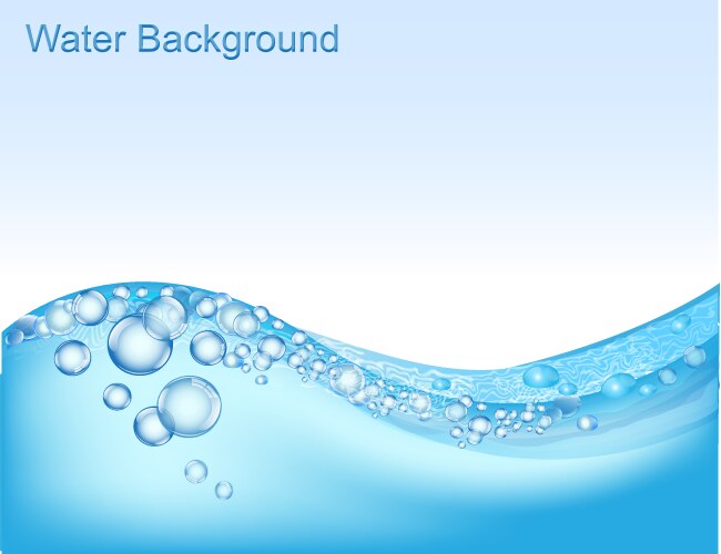 Cartoon water wave Royalty Free Vector Image - VectorStock