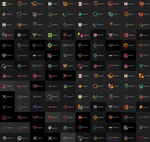 Huge logo mega set Royalty Free Vector Image - VectorStock