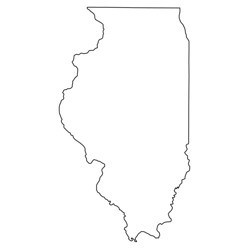 Illinois State Map Royalty Free Vector Image - VectorStock