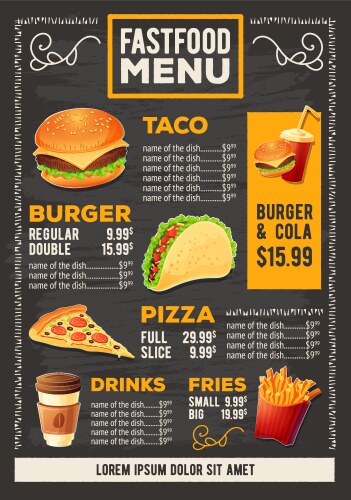 Cartoon Menu Vector Images (over 150,000)