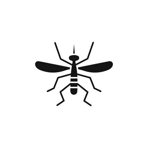 Mosquito icon isolated on white background Vector Image