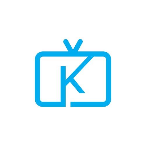 A letter channel play button logo design Vector Image