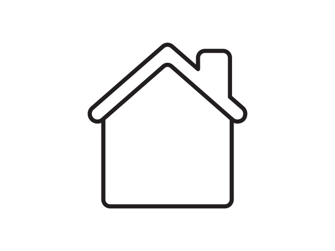 Icon a house representation isolated against Vector Image