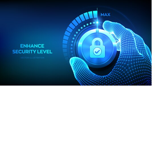 Awareness levels knob button increasing Royalty Free Vector