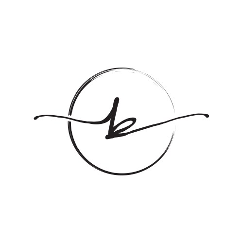 Cursive B Logo King B Stock Vector Images Alamy