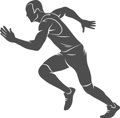 Running sprinter athlete Royalty Free Vector Image