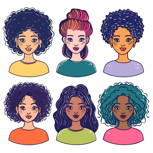 Female Cartoon Avatar Vector Images (over 99,000)