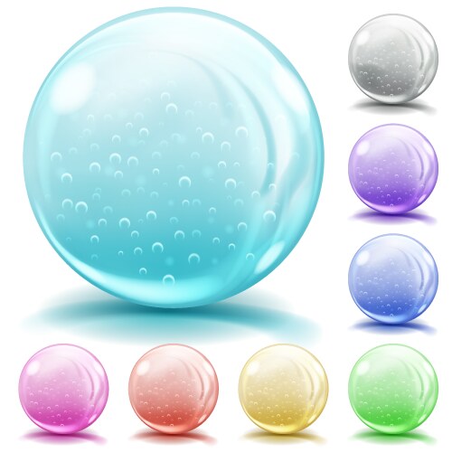 Spheres set Royalty Free Vector Image - VectorStock