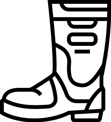 Safety harness ppe protective equipment line icon Vector Image