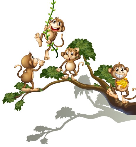 A tree at the forest Royalty Free Vector Image