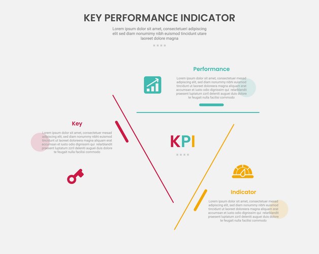 KPI Performance Infographic Template – Royalty-Free Vector | VectorStock