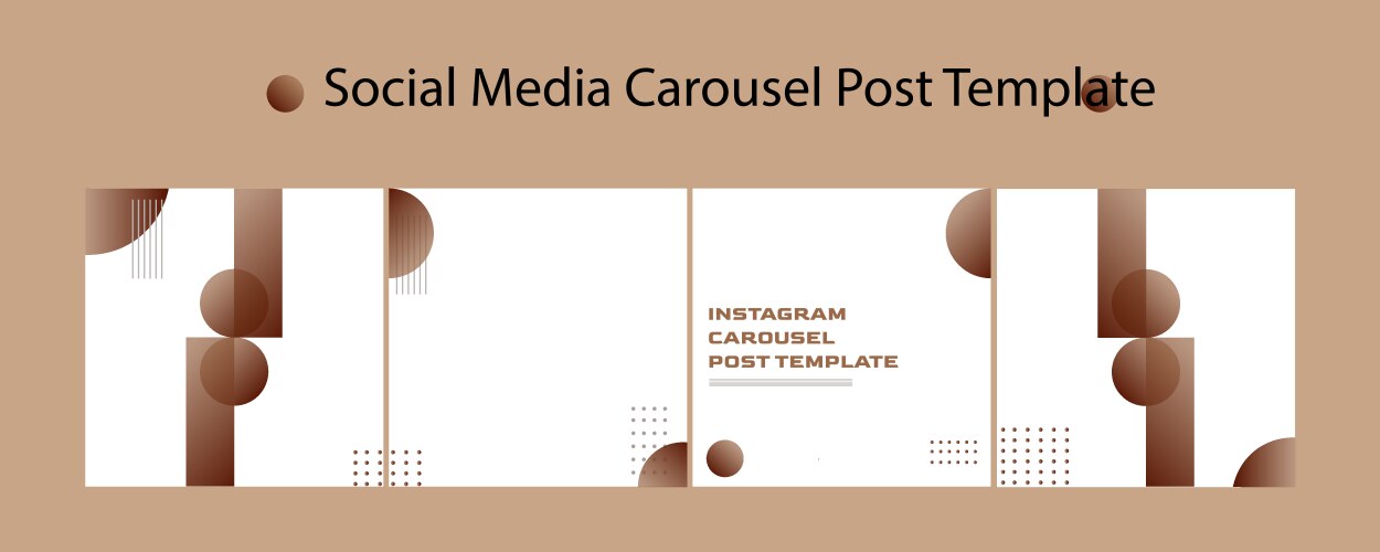 Social media carousel post Royalty Free Vector Image