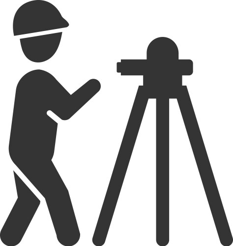 Geodetic measuring equipment engineering Vector Image