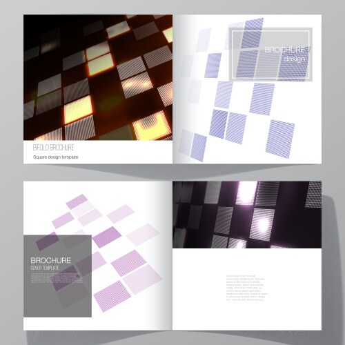 The editable layout of two covers Royalty Free Vector Image