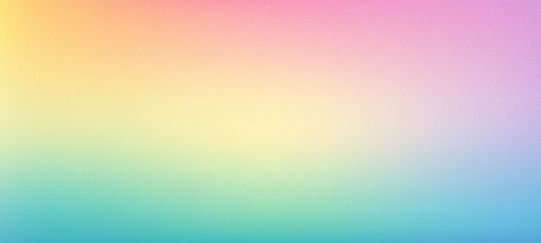 Rainbow ombre background with noise and grain foil