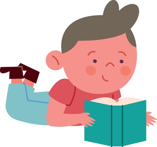 Kid Reader Vector Images (over 2,100)