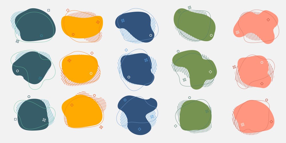 Abstract liquid background layout bright color Vector Image