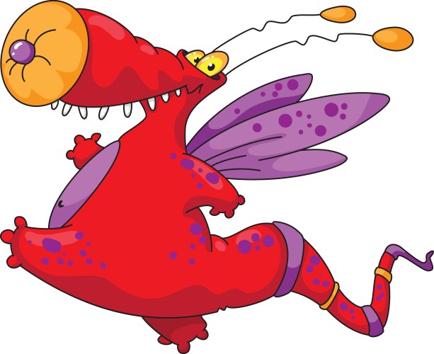 Terrible monster Royalty Free Vector Image - VectorStock