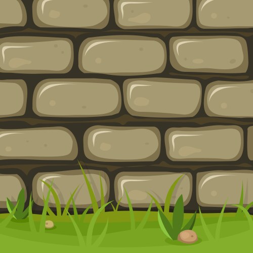 Stone block wall - yellow Royalty Free Vector Image