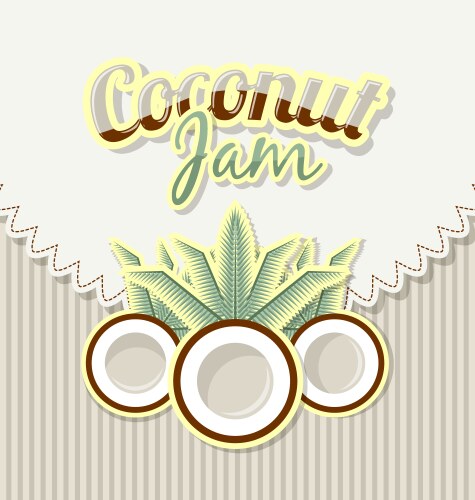 Coconut dabbing retro Royalty Free Vector Image