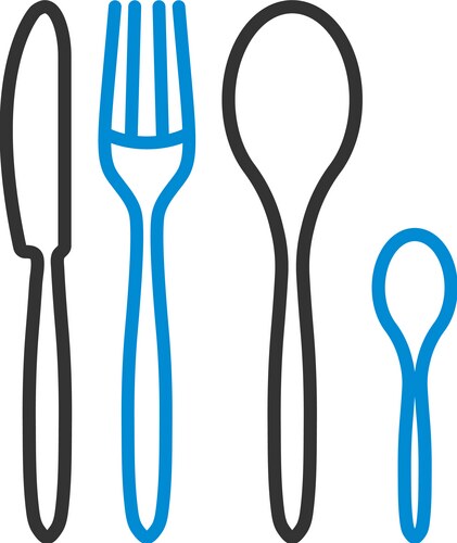 Silverware set icon Royalty Free Vector Image - VectorStock
