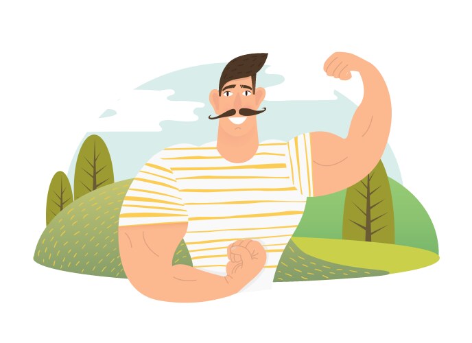 Cartoon Strongman Vector Images (over 1,100)