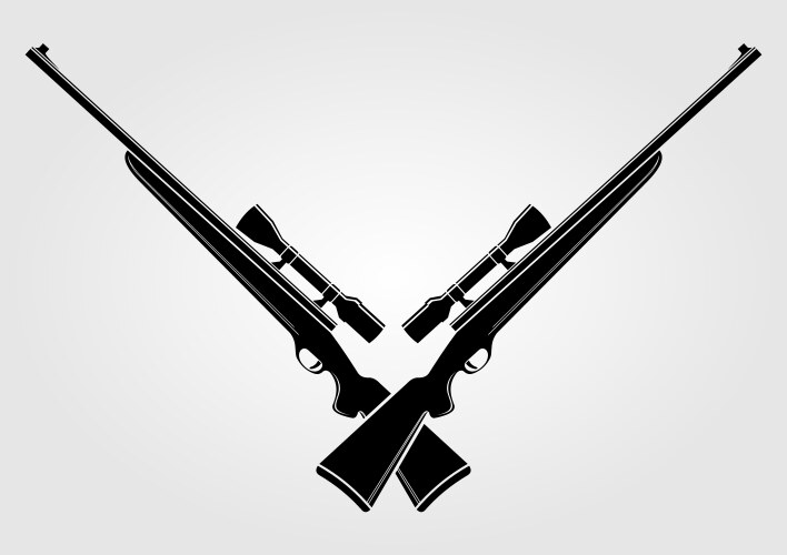 Two Guns Crossed Vector Images (over 420)
