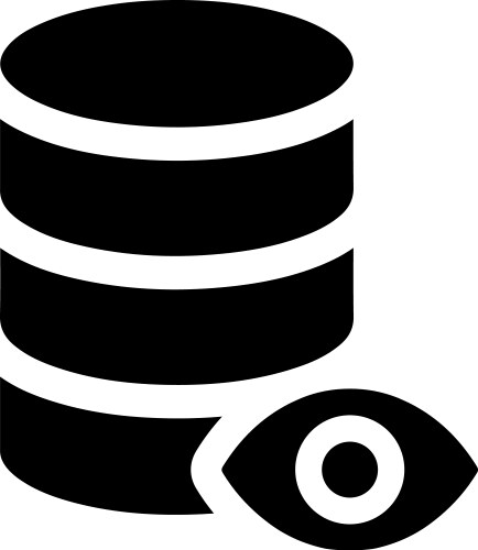 Data visualisation visualize icon Royalty Free Vector Image