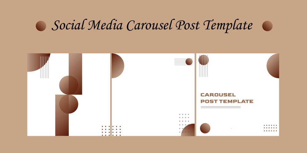 Social media carousel post Royalty Free Vector Image