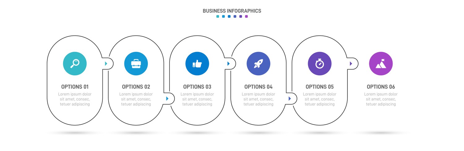 Timeline infographic with infochart modern Vector Image