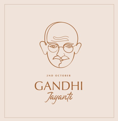 Mahatma Gandhi Outline Vector Images (over 130)