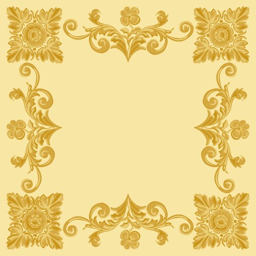 Vintage gold strip frame Royalty Free Vector Image